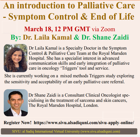 An introduction to Palliative Care Symptom Control & End of Life - Al ...
